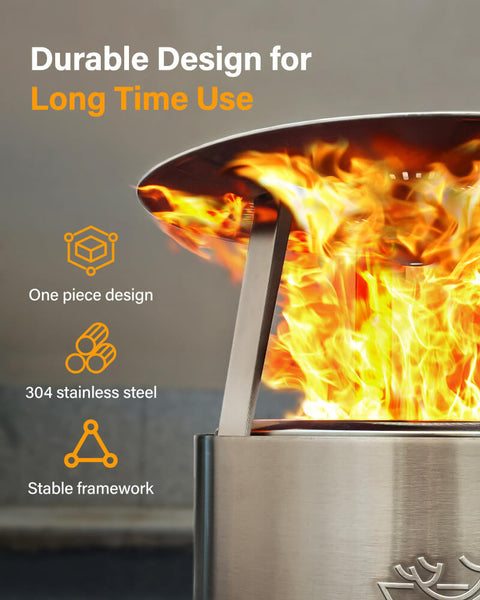 Heat Deflector for Solo Stove Bonfire | 304 Stainless Steel | YEFU