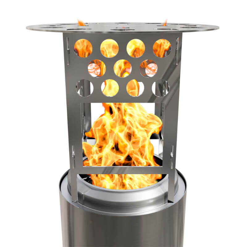 YEFU Fire Pit Heat Deflector for Solo Mesa Stove, Portable Heat Diffuser